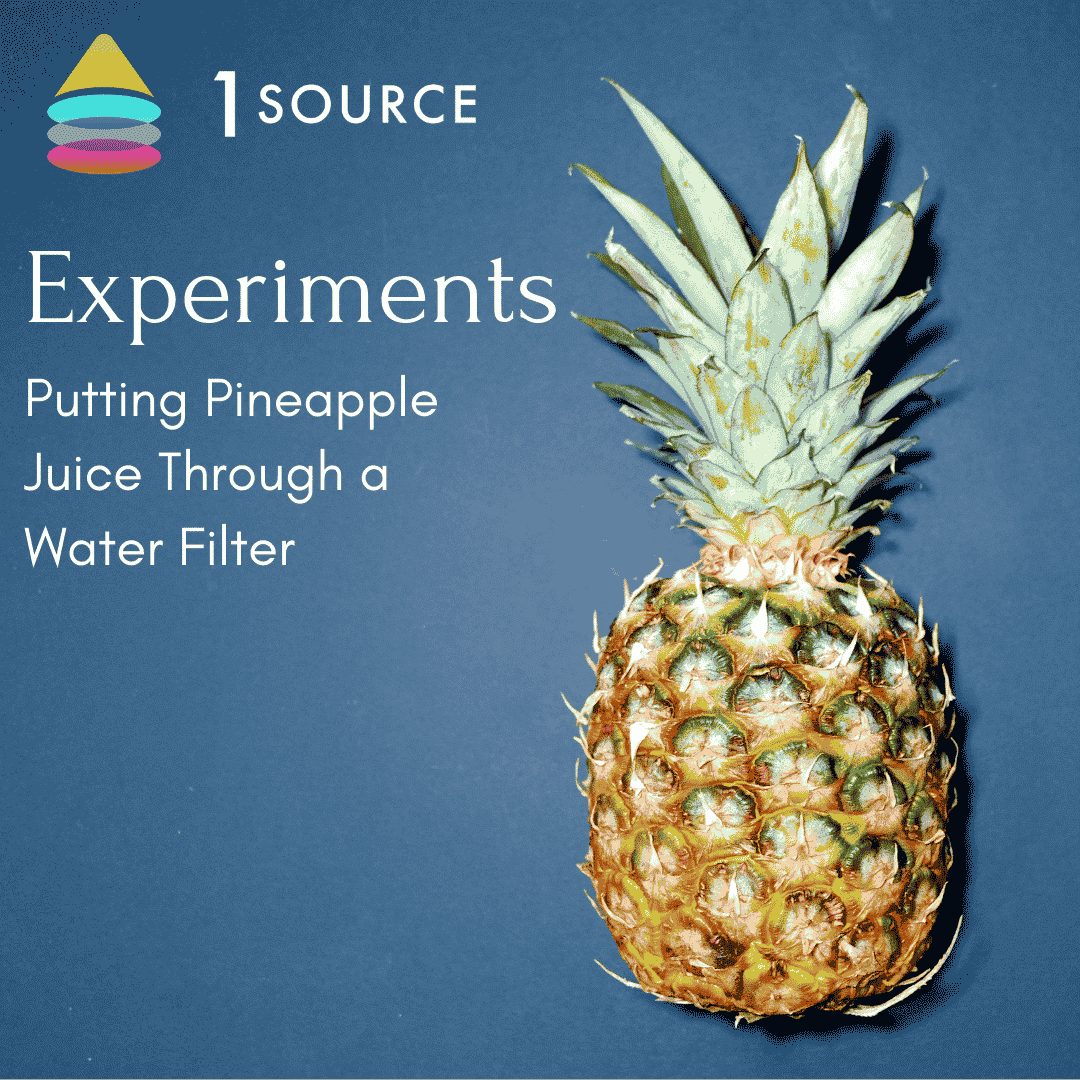 1Source | Pineapple Juice in a Water Filter