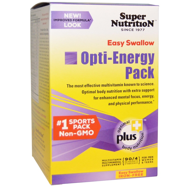 1Source | Super Nutrition Opti-Energy Pack Multivitamin/Multimineral ...