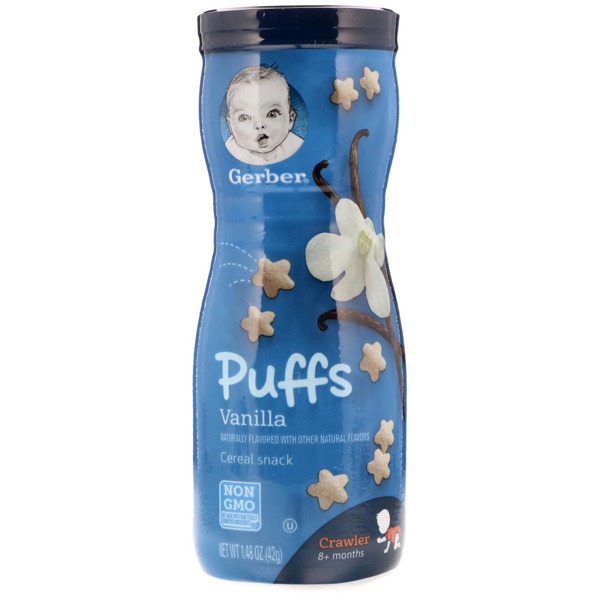 1Source | Gerber Puffs Cereal Snack Vanilla 8+ Months