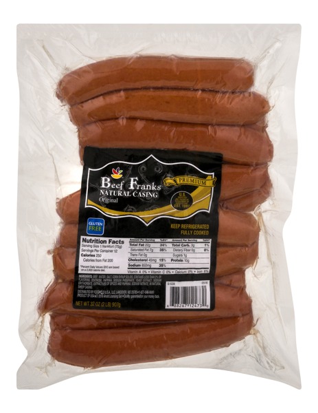1Source | Ahold Beef Franks Natural Casing Original