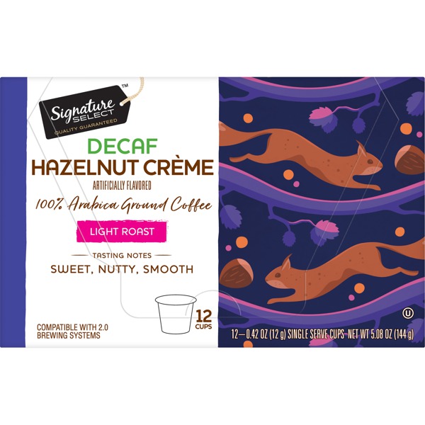 1Source | Signature Select DECAF HAZELNUT CREME LIGHT ROAST 100% ...