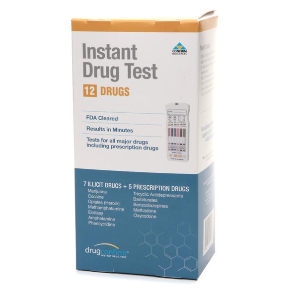 1Source | Drugconfirm Instant Multi Drug Test Kit, 12 Drugs (7 Illicit ...