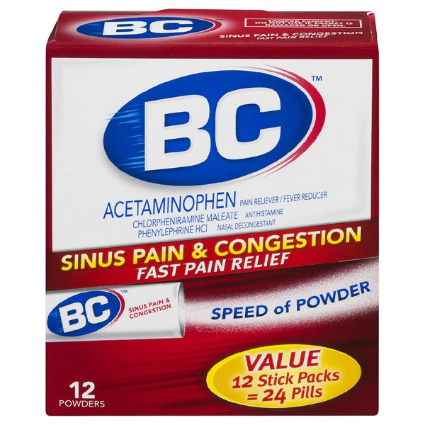 1Source | BC Powders BC Sinus Pain & Congestion Relief Powder