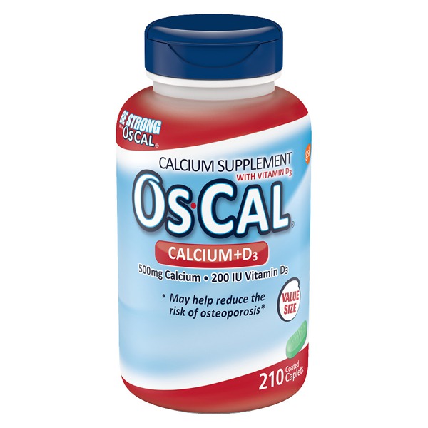 1Source | Os Cal Calcium 500Mg With Vitamin D3 200 IU, Caplets
