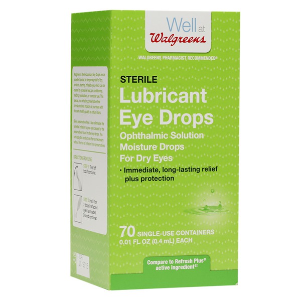 1Source | Walgreens Sterile Lubricant Eye Drops, Single Use