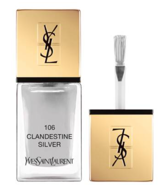 1Source | YSL LA LAQUE COUTURE NAIL POLISH 106 Clandestine Silver