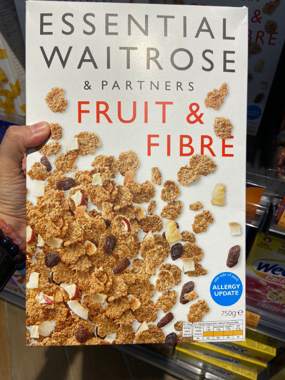 1Source | Essential Waitrose & Partners Fruit & Fibre Cereal