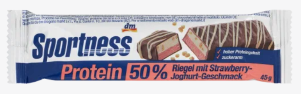 1Source | Sportness Protein 50% Riegel Mit Strawberry Joghurt Geschmack ...