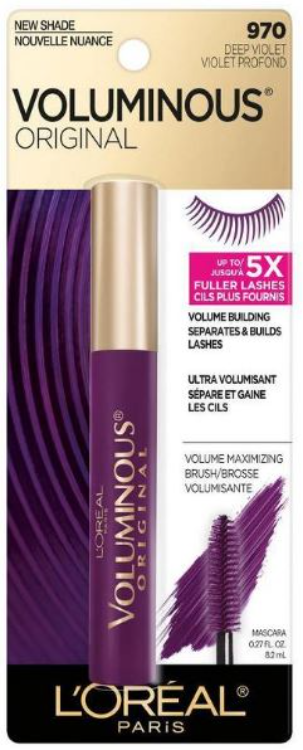 1Source | L'Oreal Paris Voluminous Original Mascara Color 970 Deep Violet