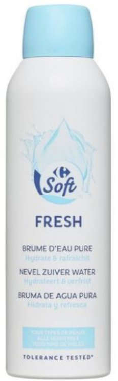 1Source | Carrefour Soft Fresh Brume D'Eau Pure