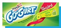 1Source | Yoplait Go-Gurt Twisted Screamin Sour Green Apple